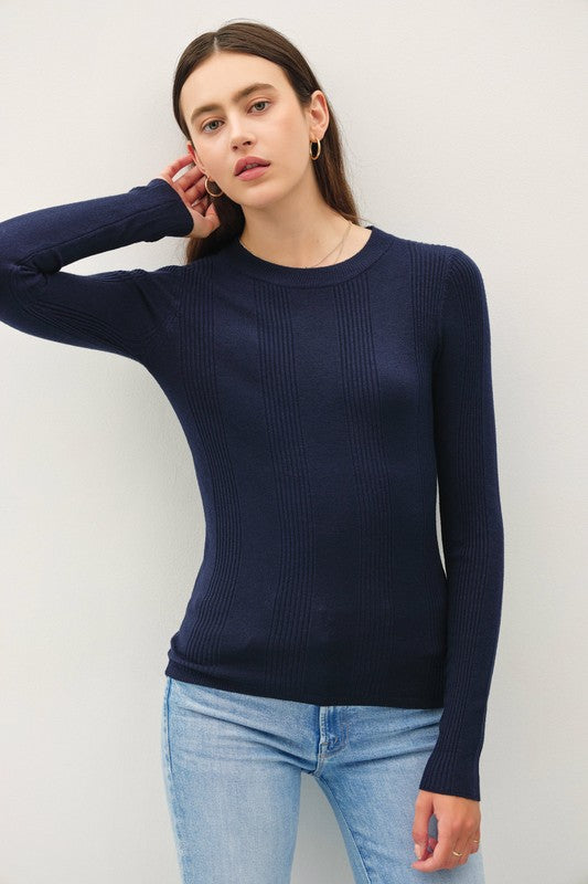 Bec Basic Ribbed Knit Top – She's Smitten