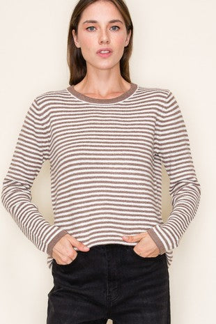 Sasha Striped Crewneck Sweater – She's Smitten