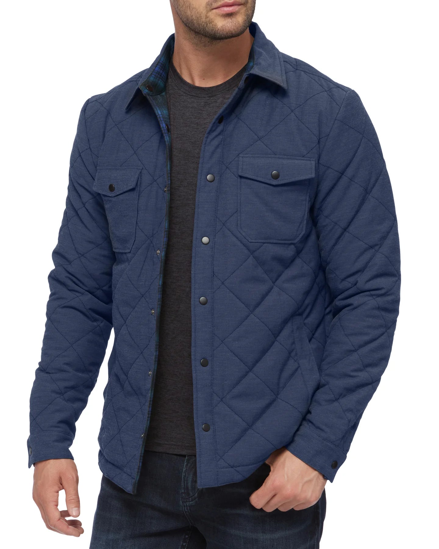 Flag & Anthem Chapin Navy Quilted Jacket – She's Smitten