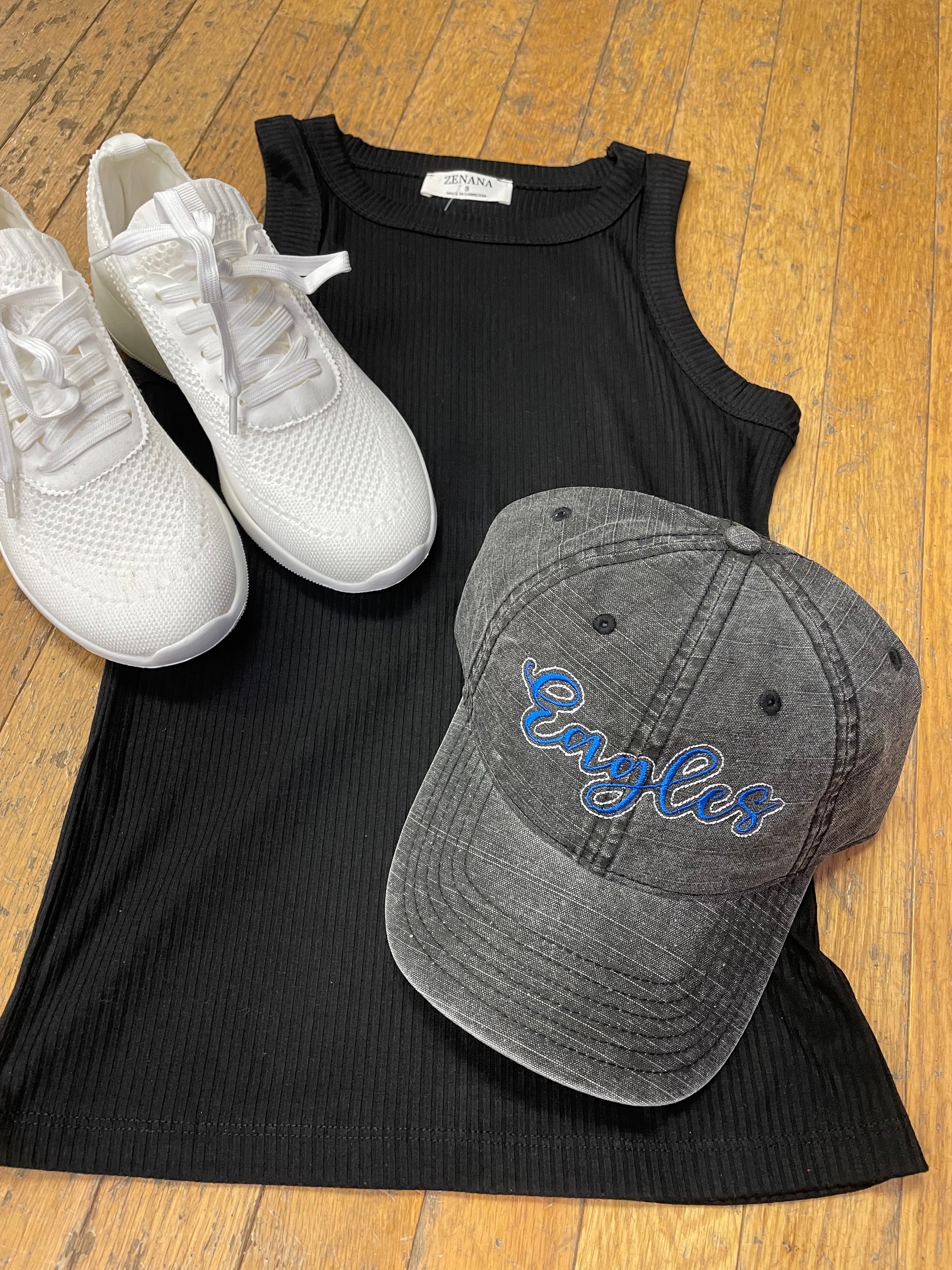 Eagles Cursive Outline Mascot Hat – She's Smitten